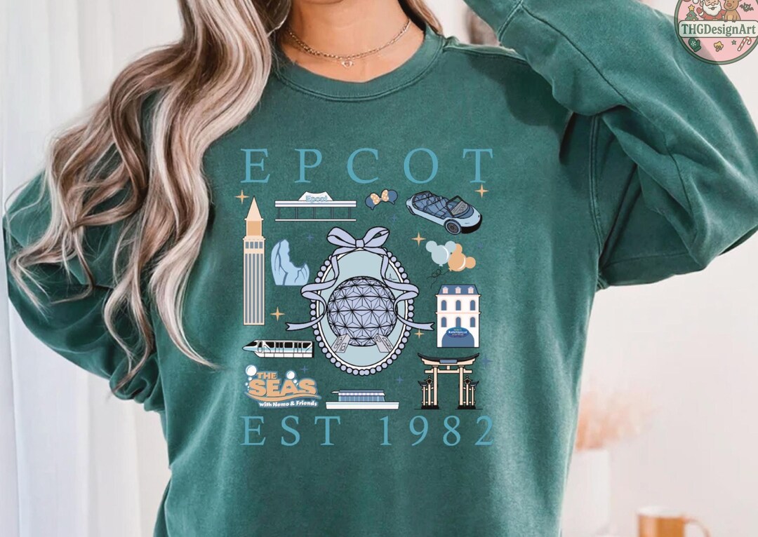 Epcot Since 1982 T-shirt, Disney Trip Souvenir, Retro 80s Theme Park ...