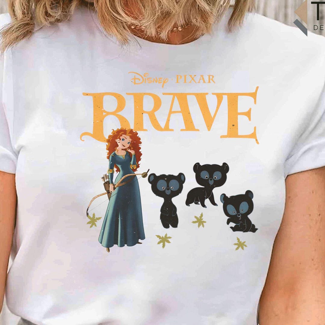 Cute Disney Pixar Brave Merida Princess and Bear Brothers Portrait ...