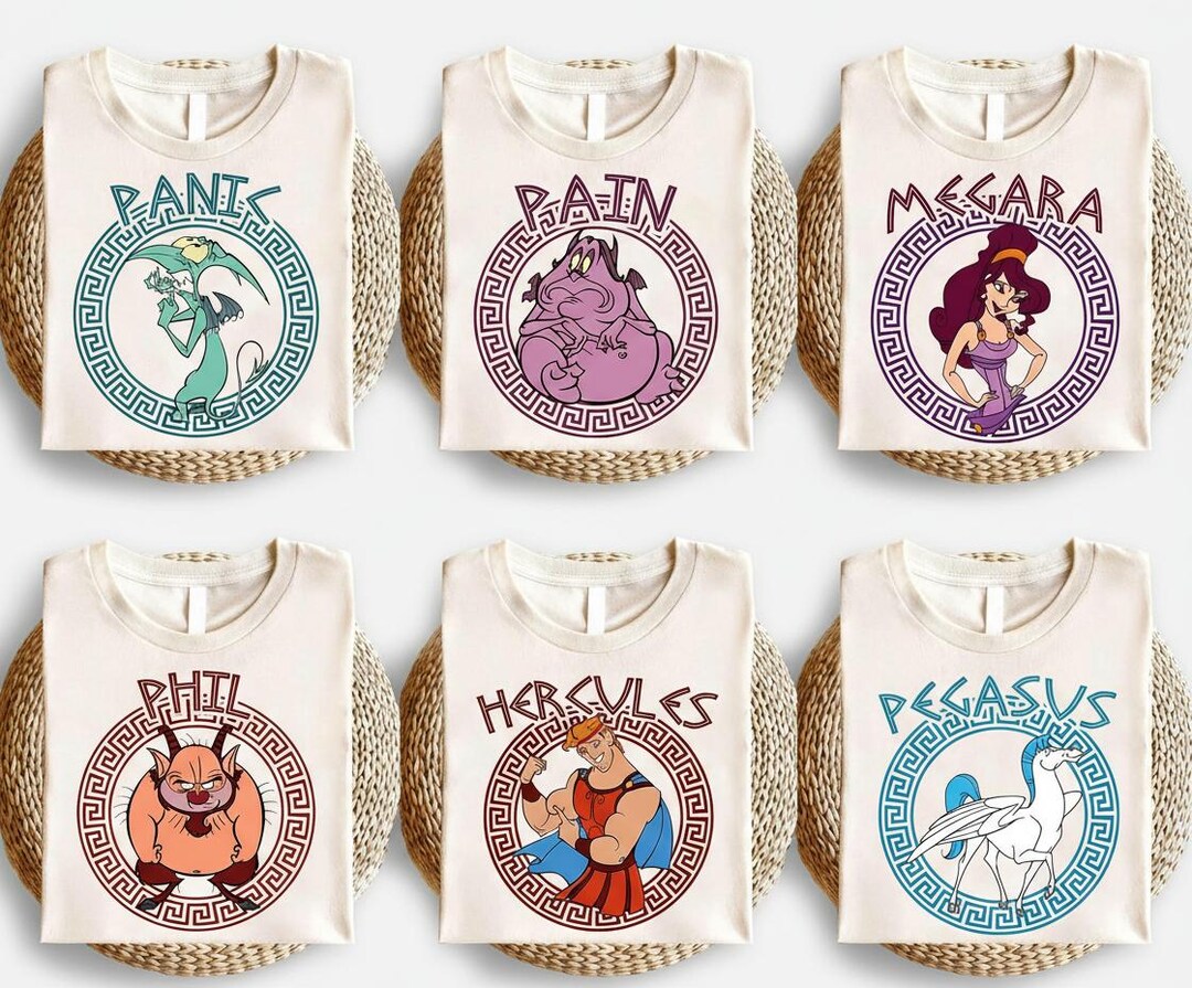 Retro 90s Disney Hercules T-shirt, Hercules Hades Megara Pain and Panic ...