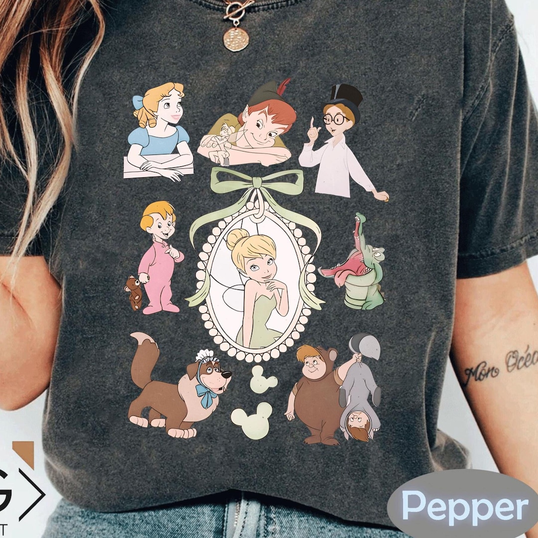 Retro 80s Disney Tinkerbell Tee, Classic Fairy Design, Magic Kingdom ...