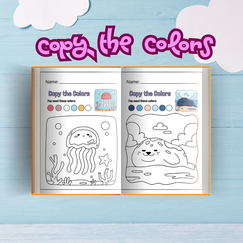 Printable Coloring Activities for Child's Brain Development 50 Pages of ...