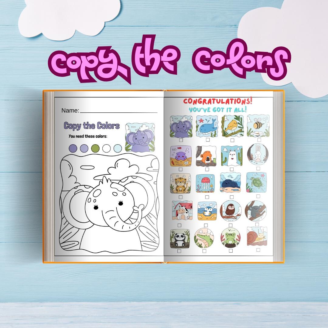 Printable Coloring Activities for Child's Brain Development 50 Pages of ...