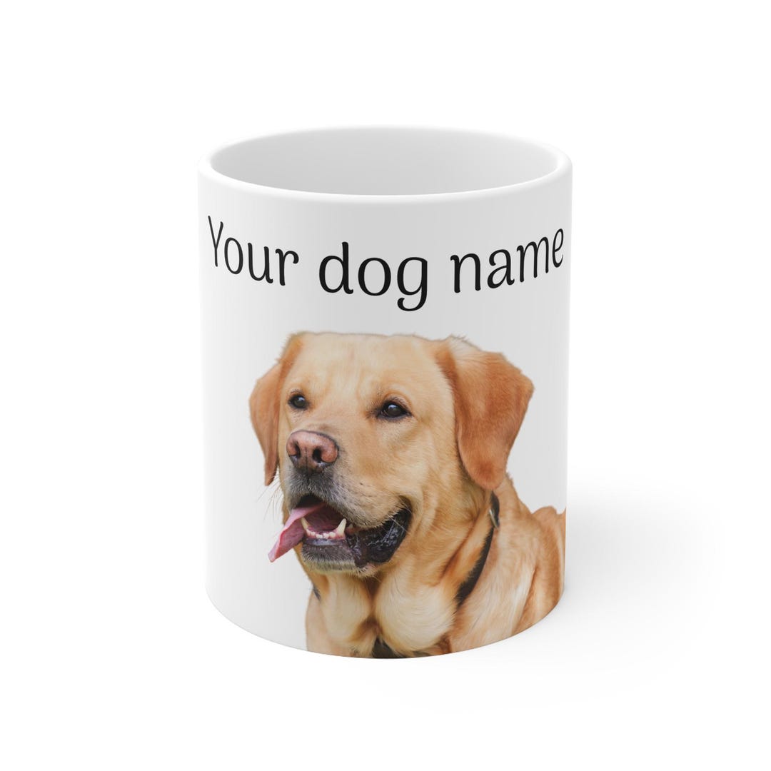 Personalized Labrador Retriever Mug , Customizable Text, Perfect Gift ...