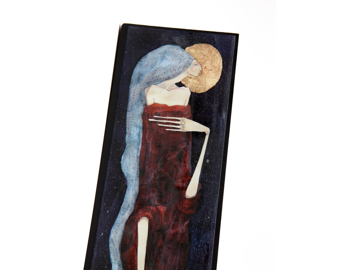 Ready to Hang 18 Inches Long Vertical Skinny Floating Goddess Figure ...