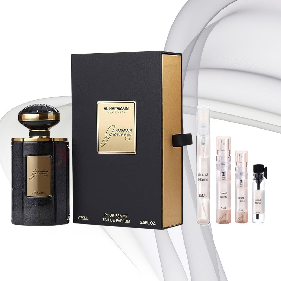 JUNOON NOIR Al Haramain Perfume SAMPLE Atomizer 1ml, 3ml, 5 Ml, 10ml ...