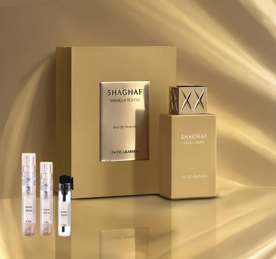 VANILLA TOFFEE Shaghaf Swiss Arabian SAMPLE Perfume 1ml, 3ml, 5 Ml ...