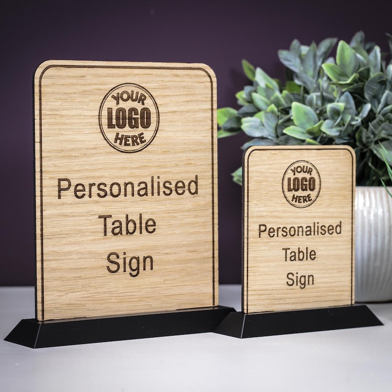 Wooden Custom Signs Tabletop - Etsy UK