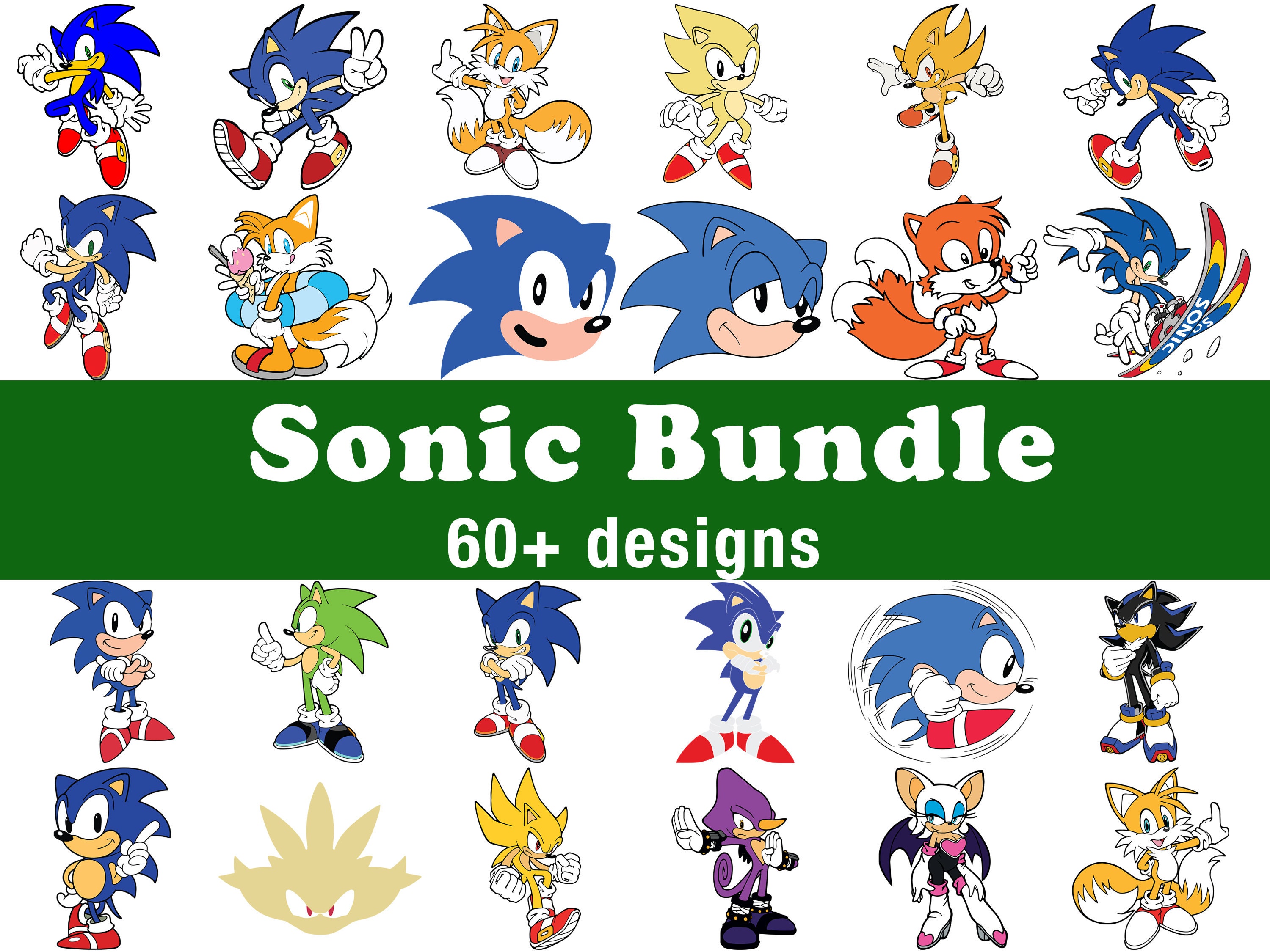 Sonic SVG Bundle, Sonic Game Svg Bundle, Sonic Design SVG Bundle, Sonic ...