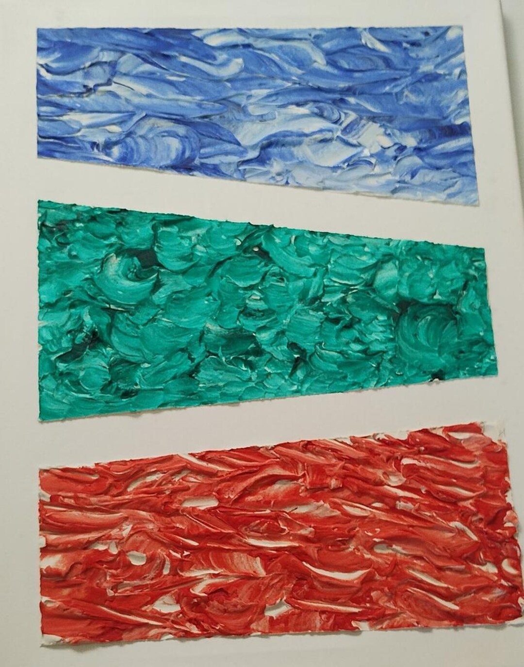 Horizontal Bands Painting - Textured Art on Canvas - Etsy Australia