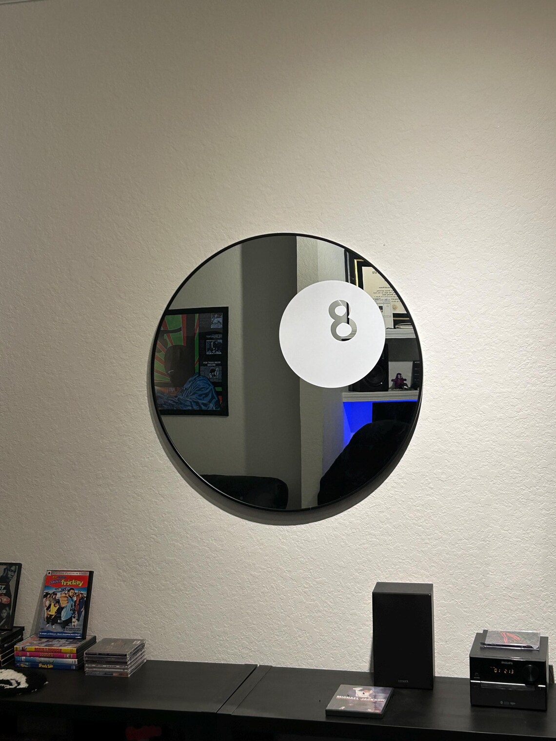 8 Ball Mirror Decorative Wall Art - Etsy Canada