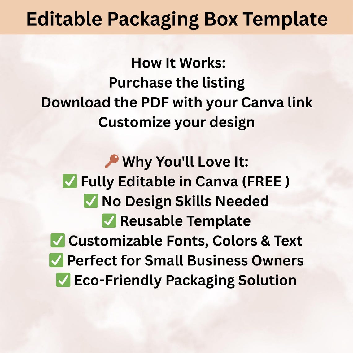 Editable Product Packaging Box Template for Branding, Cosmetic ...