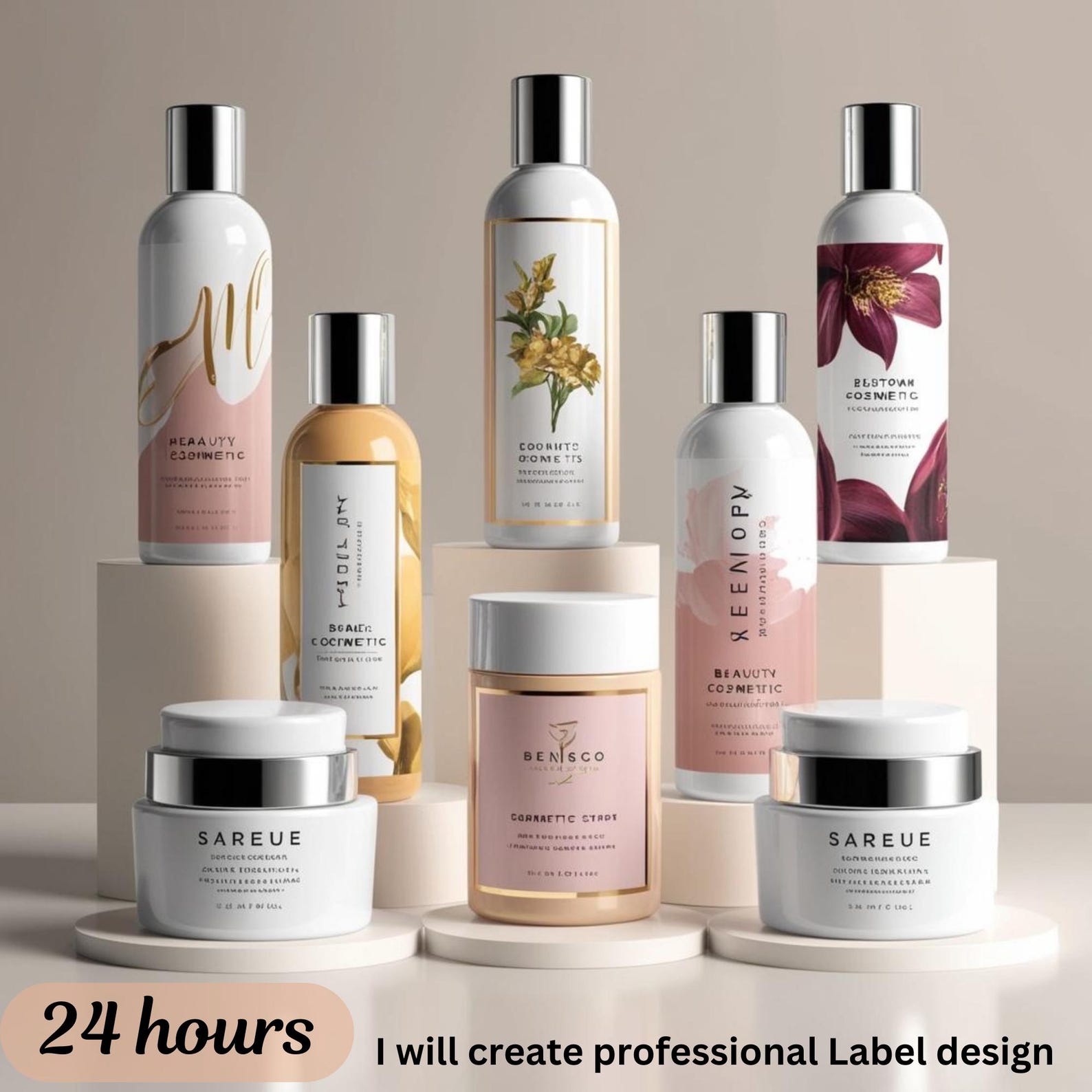 Custom Product Label Design for Branding, Personalized Label Template ...