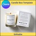 Candle Packaging Box Template | DIY Printable Candle Box for Small ...
