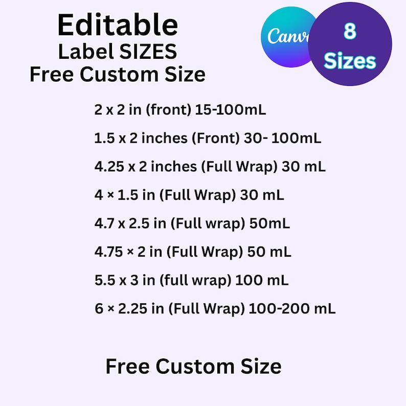 Editable Perfume Label & Box Templates, Canva Template for Spray ...