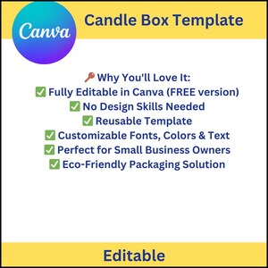 Candle Packaging Box Template | DIY Printable Candle Box for Small ...