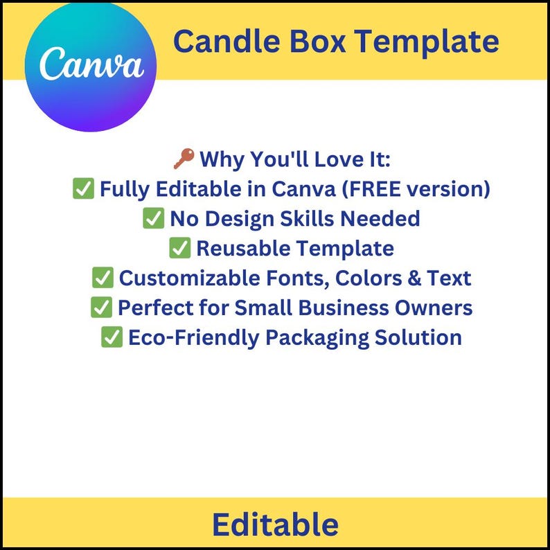 Candle Packaging Box Template | DIY Printable Candle Box for Small ...