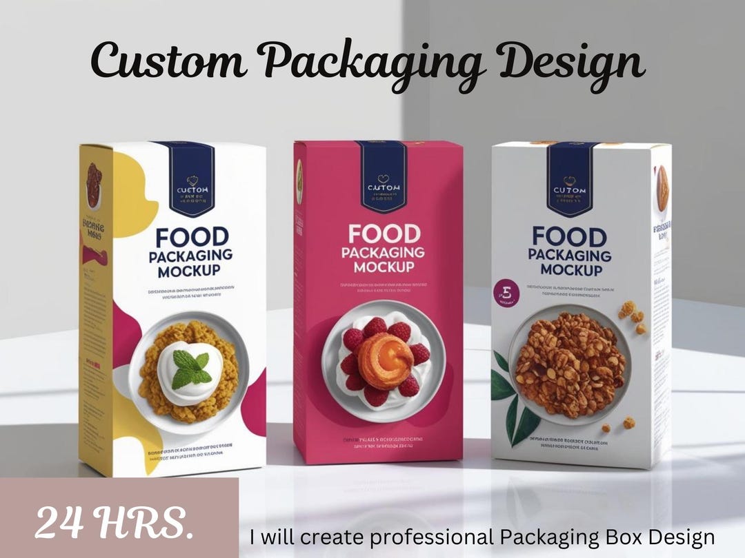Custom Packaging Box Design for Business Branding, Editable Packaging ...