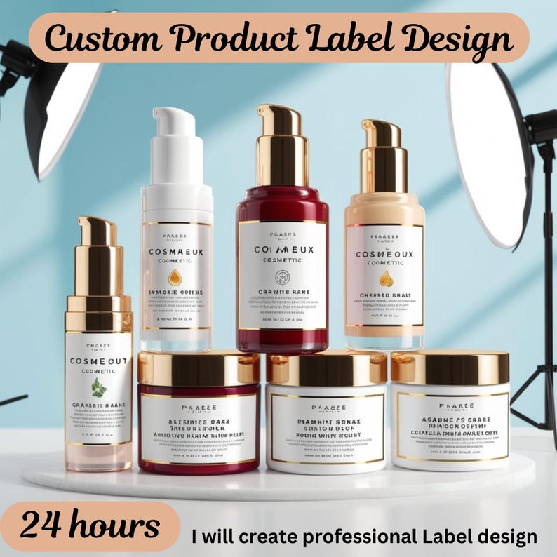 Custom Product Label Design for Branding, Personalized Label Template ...