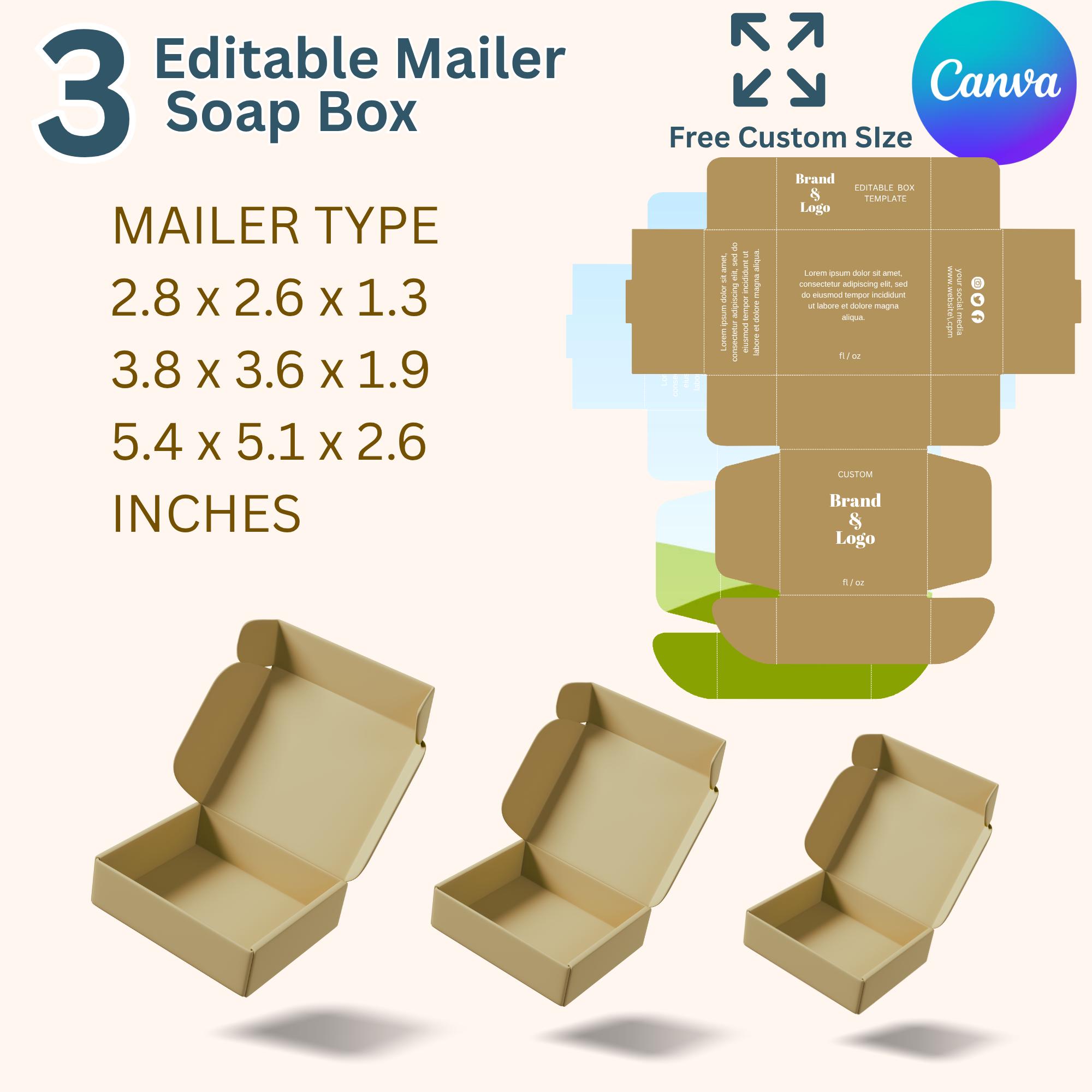 Printable Soap Box Template for Canva, Diy Soap Packaging Design ...