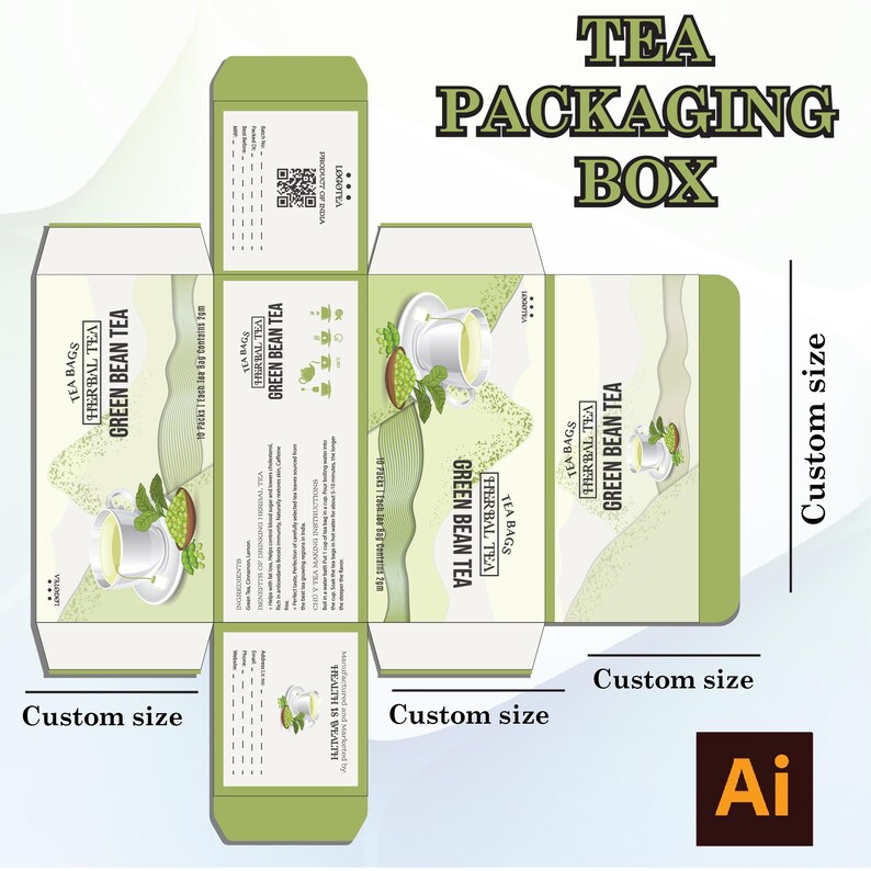 Custom Herbal Tea Packaging Design | Elegant Custom Tea Packaging Box ...