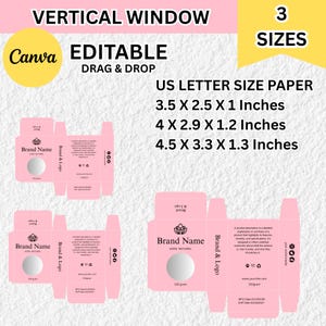Editable Soap Packaging Box Template for Canva, DIY Soap Box Label ...