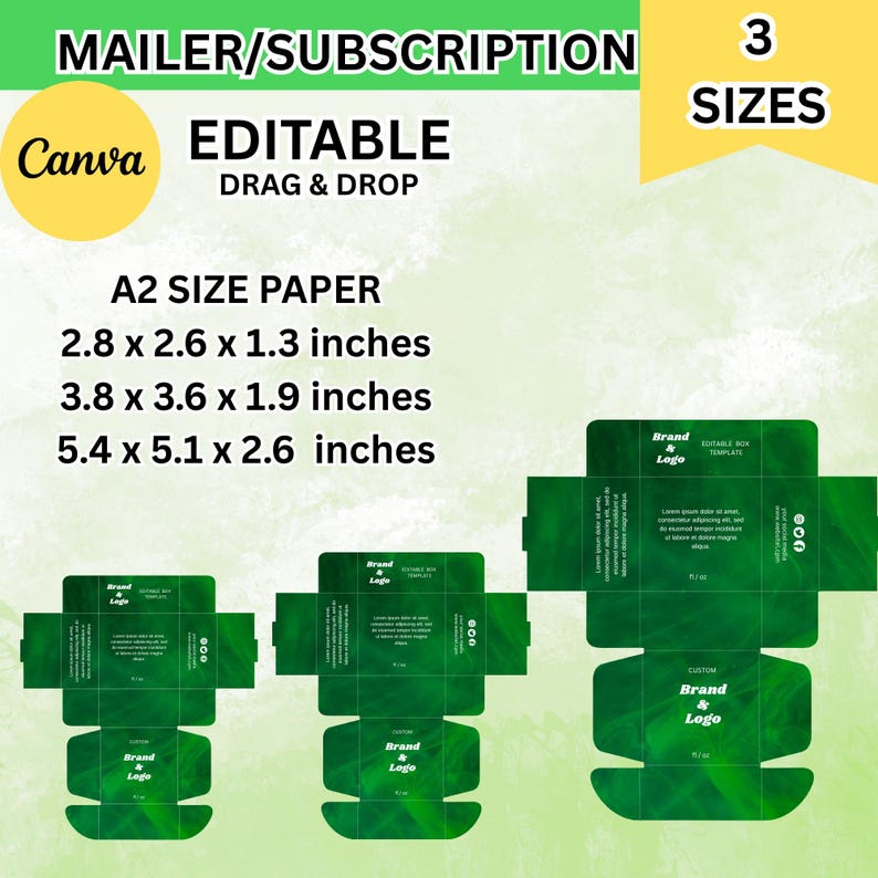 Editable Soap Packaging Box Template for Canva, Custom DIY Soap ...