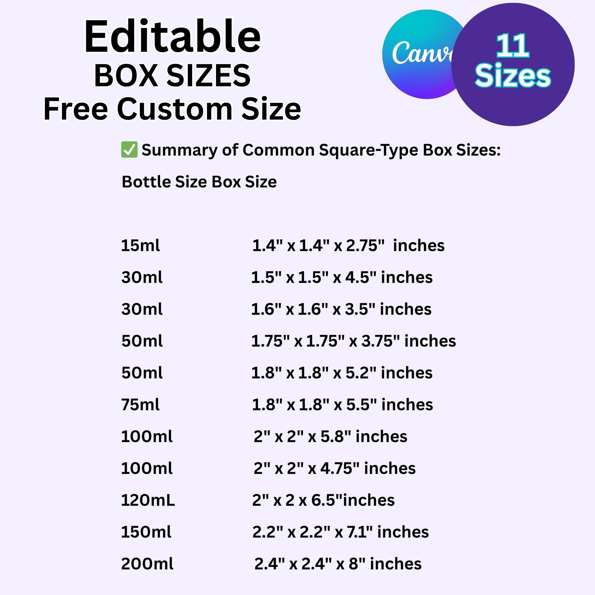 Editable Perfume Label & Box Templates, Canva Template for Spray ...