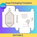 Soap Packaging Box Template | Editable Soap Box Design in Canva | DIY ...