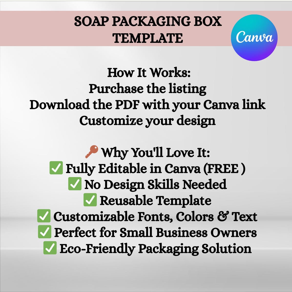 Editable Soap Packaging Box Template – Custom Canva Box Design for ...