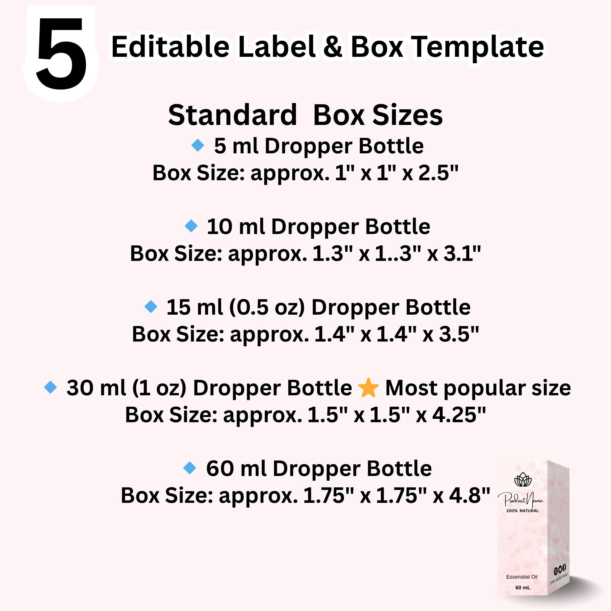 Editable Cosmetic Label & Box Template Bundle for Canva, Custom ...