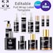 Editable Perfume Label & Box Templates, Canva Template for Spray ...