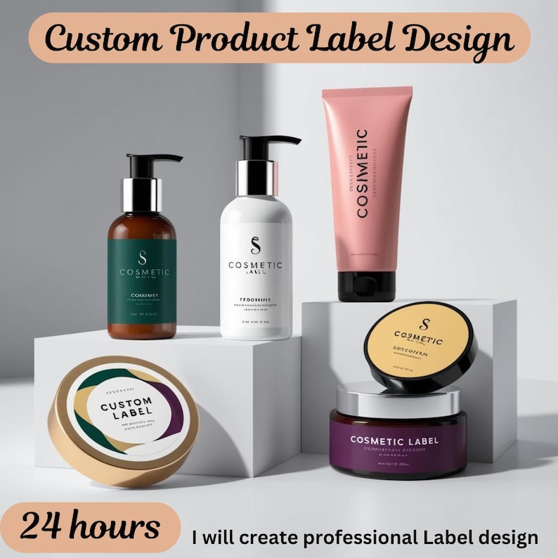 Custom Product Label Design for Branding, Personalized Label Template ...