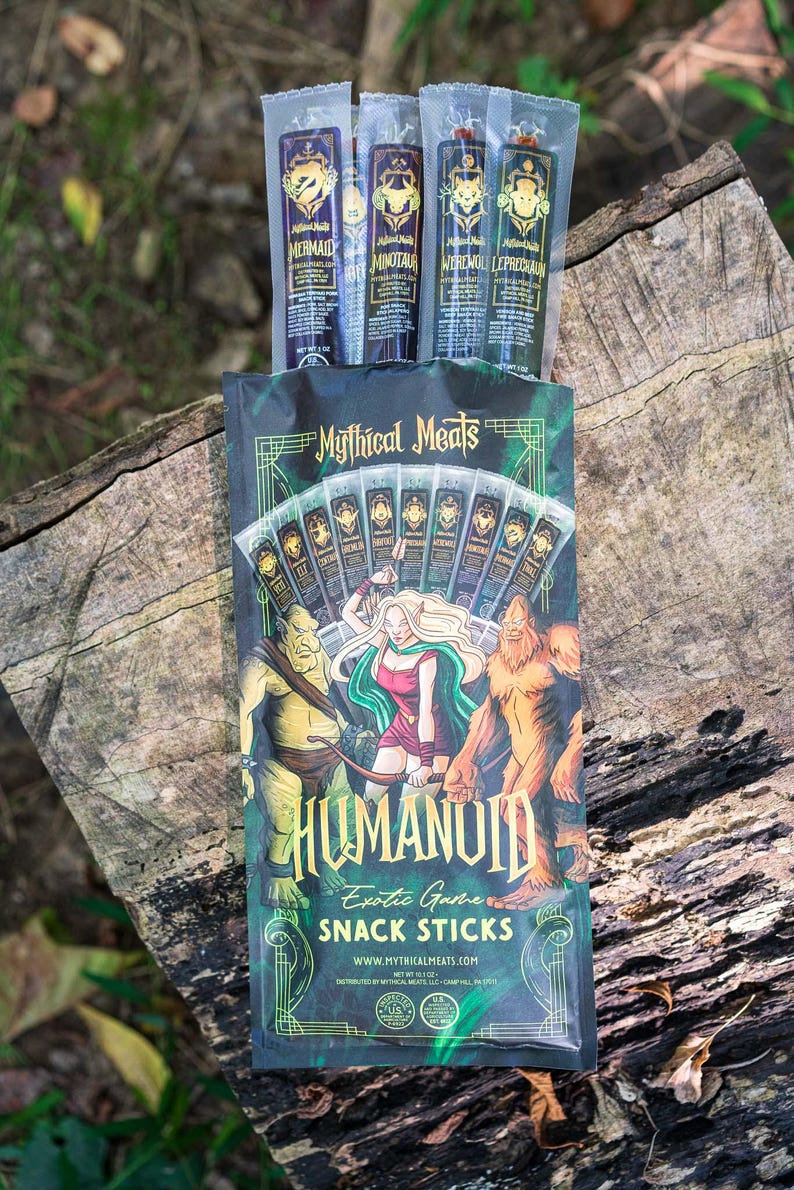 Mythical Meats® Humanoid Variety Pack - Pack of 10 1 OZ. Exotic Game ...