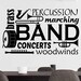 Classroom Wall Decal School Band Collage, Vinyl Wall Lettering for ...