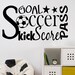 Sports Wall Decal Soccer Word Collage, Kids Bedroom Vinyl Wall ...