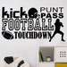 Sports Wall Decal Football Word Collage, Kids Bedroom Vinyl Wall ...