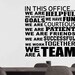Office Wall Decal Break Room Word Collage, Vinyl Wall Lettering for ...