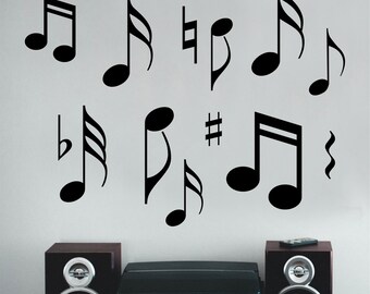 Music decals | Etsy