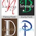 Custom Painted Monogram Canvas Wall Art, Hand Painted Canvas Name Sign ...