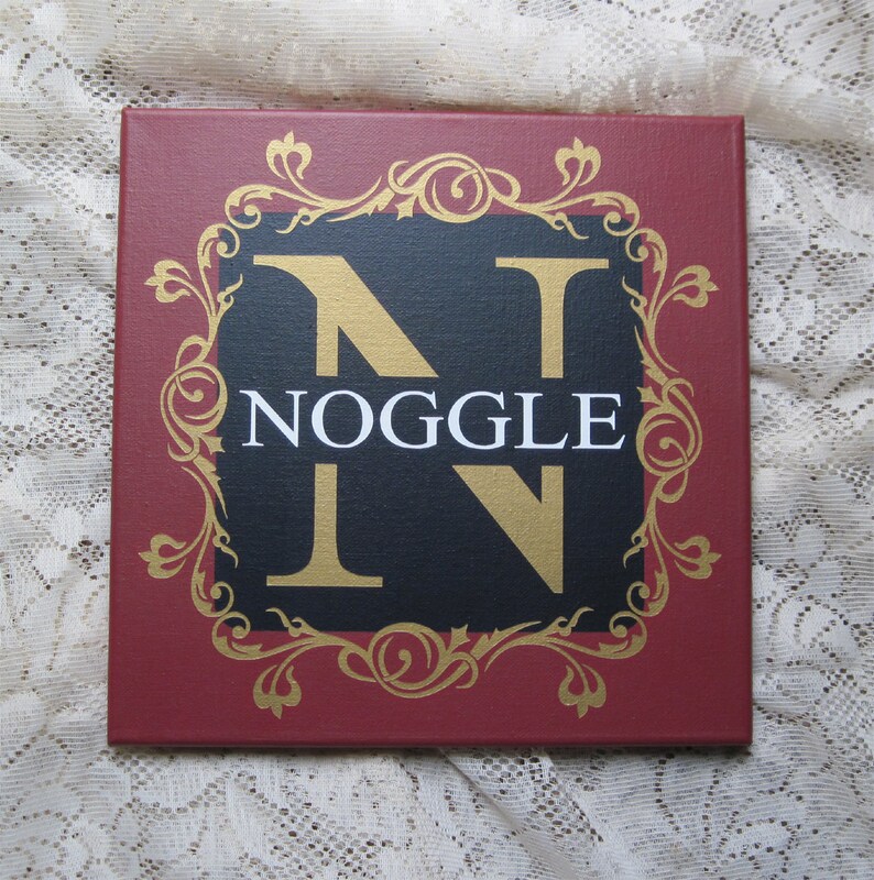 Custom Painted Monogram Canvas Sign Hand Painted Canvas Wall | Etsy