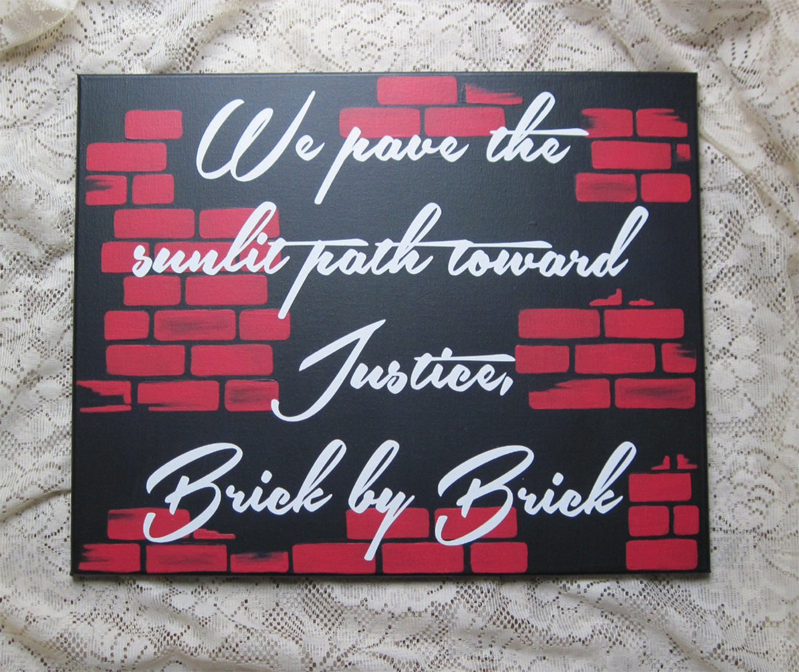 Custom Hand Painted Canvas Wall Art Quotes Personalized Hand - Etsy