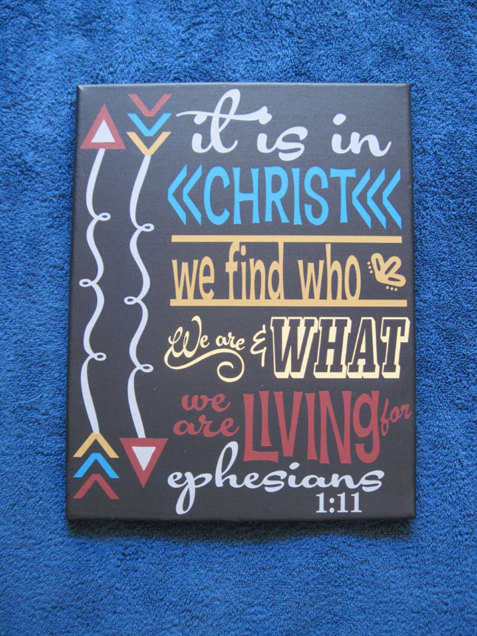 Custom Hand Painted Canvas Wall Art Quotes Personalized Hand - Etsy