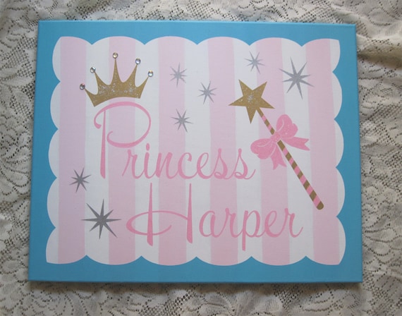 Princess Name On Canvas