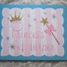 Princess Name Custom Painted Canvas Art, Hand Painted Princess Nursery ...