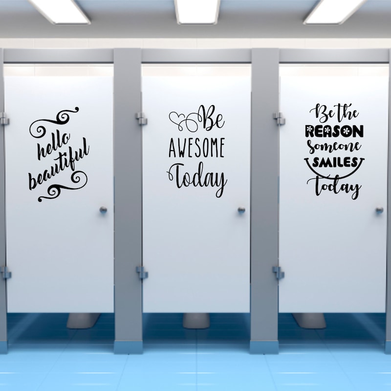 Bathroom Stall Sticker - Etsy