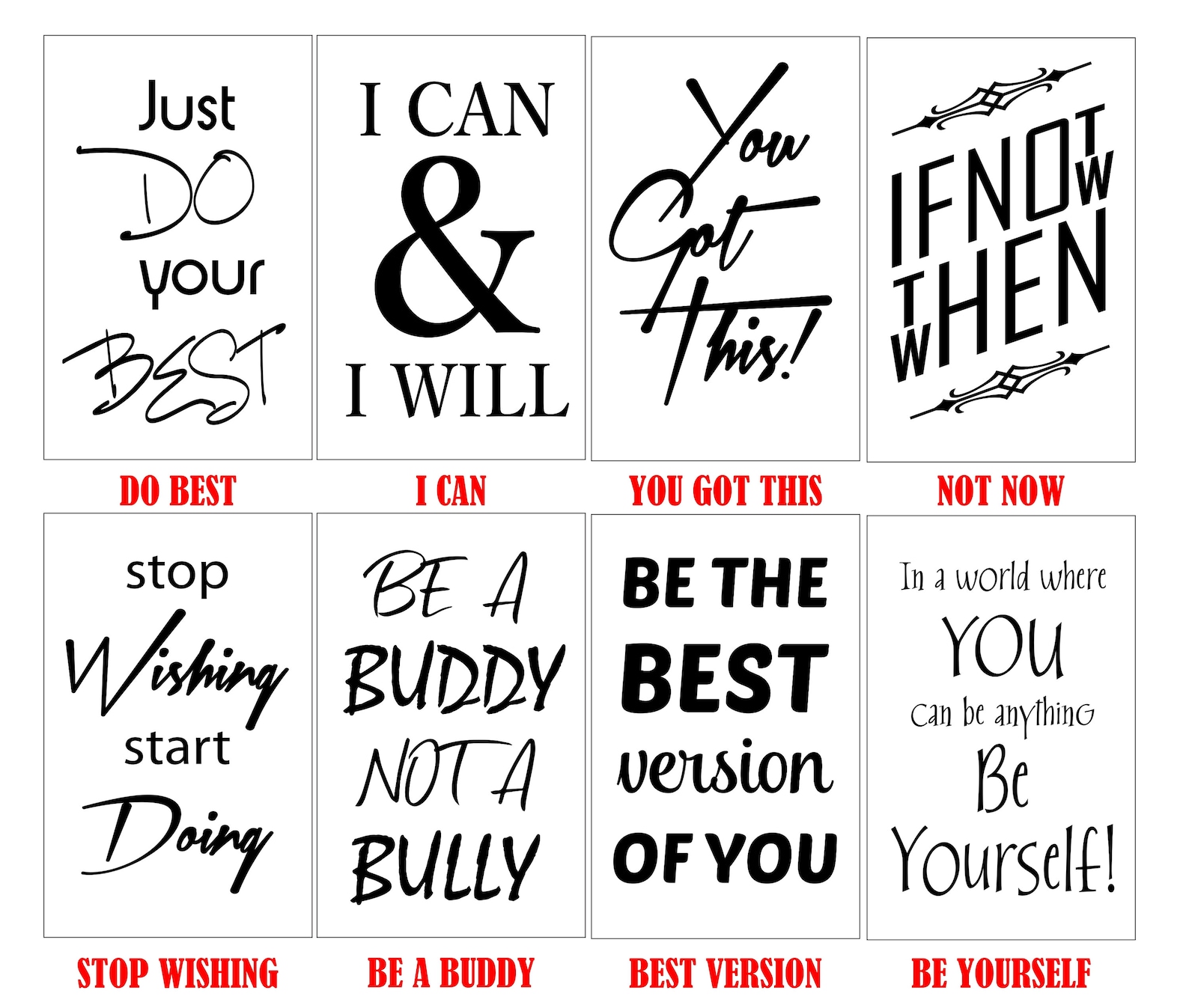 School Bathroom Stall Vinyl Decals, Inspirational Girl Bathroom ...