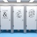 Office Bathroom Stall Vinyl Decals, Inspirational Bathroom Decoration ...