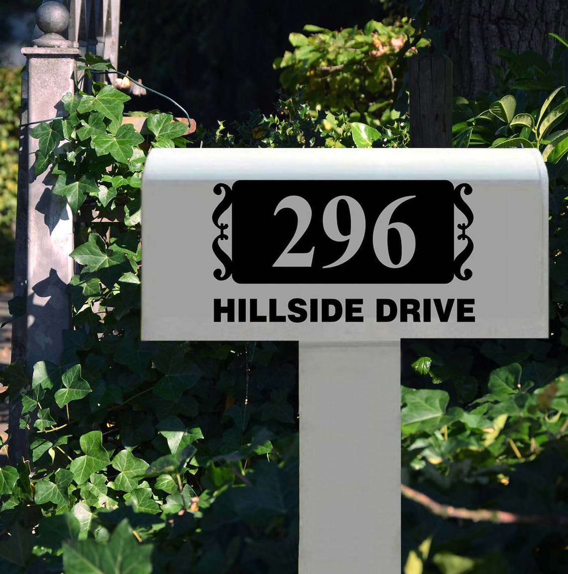 Mailbox Decal Bold Block Address Custom Vinyl Lettering for | Etsy