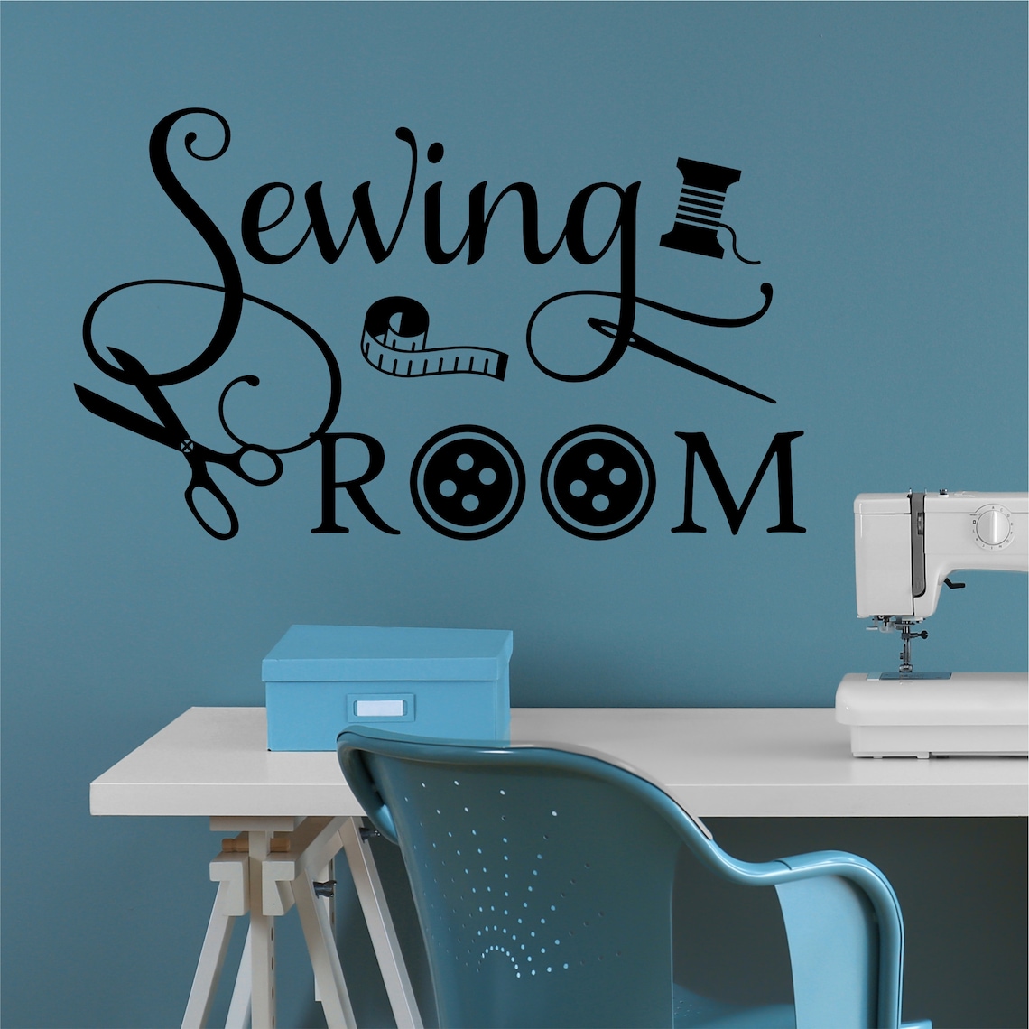 Craft Room Wall Decal Sewing Room, Crafting Office Vinyl Wall Lettering ...