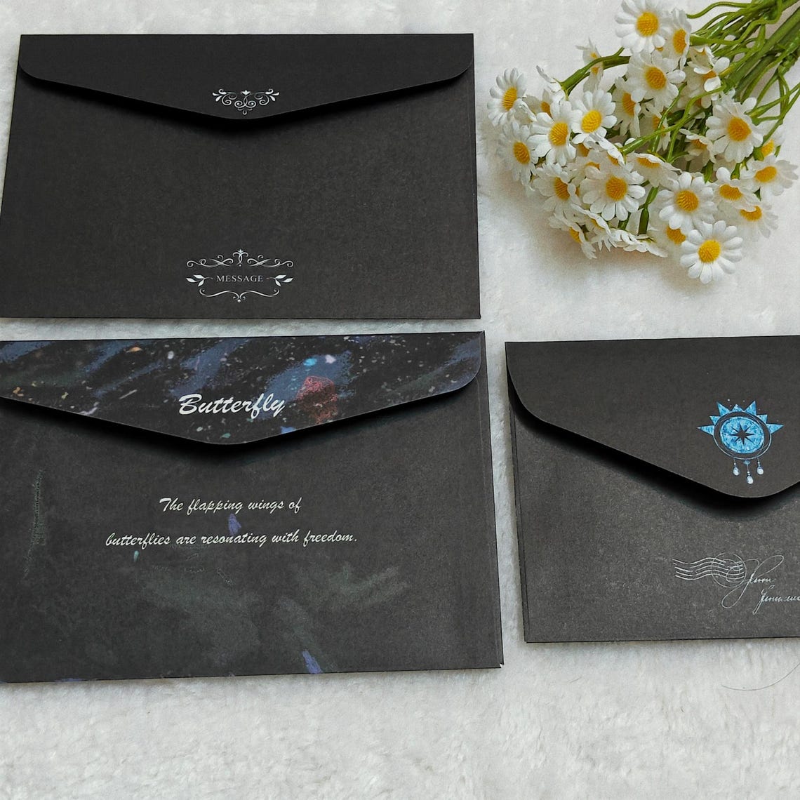 Gothic Stationery Set: Starry Butterfly Letter Writing Kit - Etsy